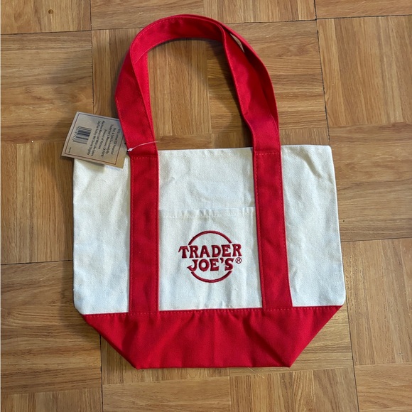 Trader Joe'S | Accessories | Trader Joes Mini Canvas Tote Bag | Poshmark